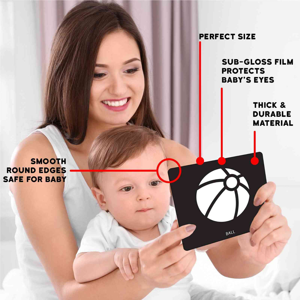 High Contrast Baby Flash Cards (30 Pictures) 15 Cards, 30 Pictures ...